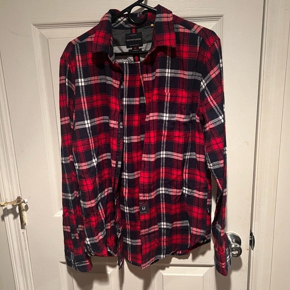 Denim & Flower | Shirts | Denim Flower Red Back Mens Flannel | Poshmark